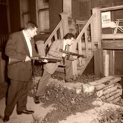 Police and Thompson's Vintage Photographs - Thompson Submachine Gun ...