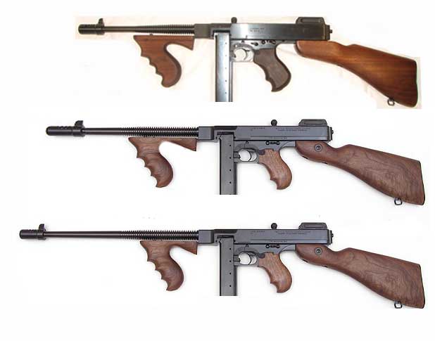Visually Short Barrel On Semi-auto Thompson - Thompson Submachine Gun ...