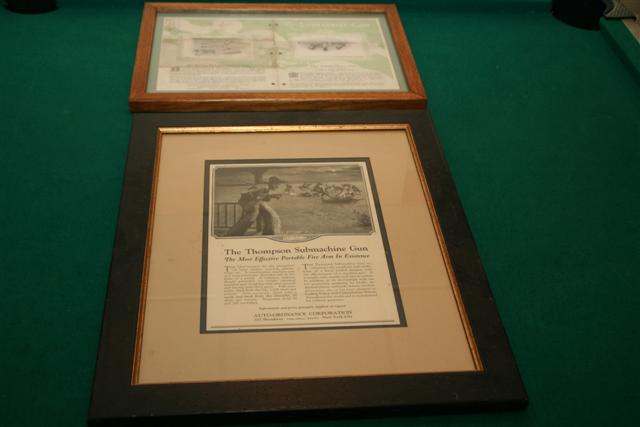 Original 1925 Thompson Machine Gun Ad - Thompson Submachine Gun Message ...