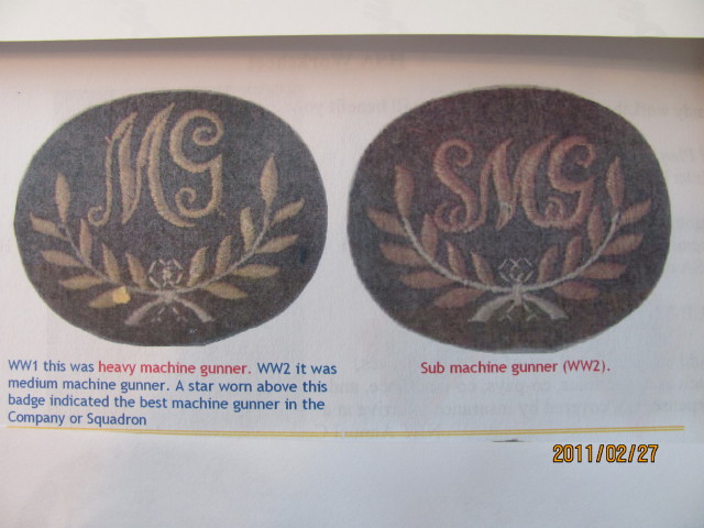 British Cloth Badge For Wwii Smg Soldiers - Thompson Submachine Gun ...