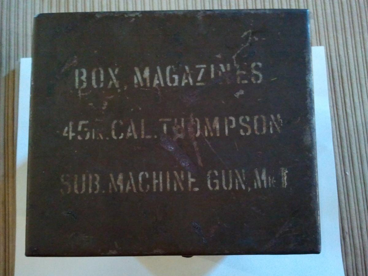 Ww2 British Box Magazine 45 Cal Thompson Sub Machine Gun, Mk1 ...
