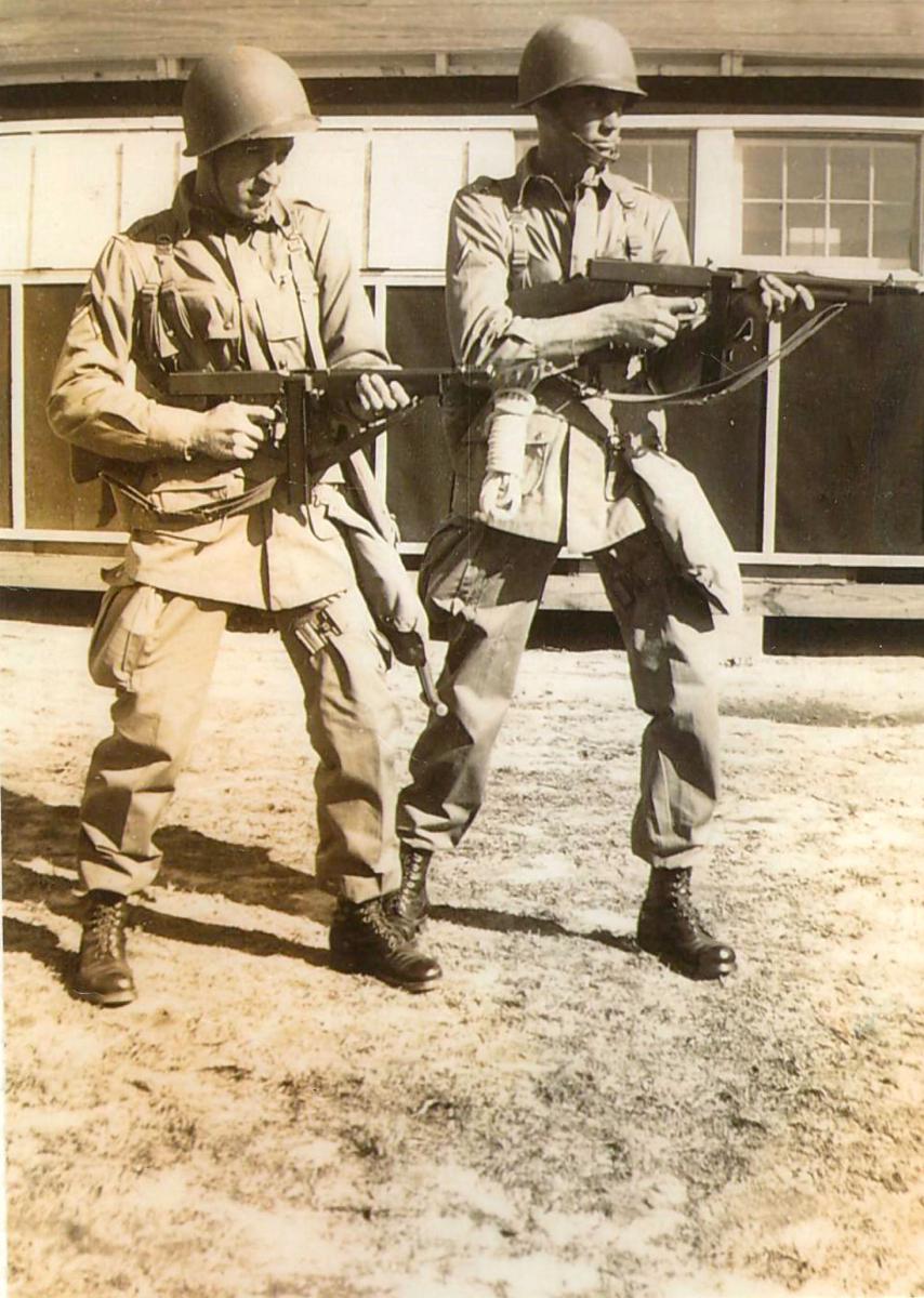 Another WWII Photo Set of G.I.'s Posing With Thompson SMG - Thompson ...