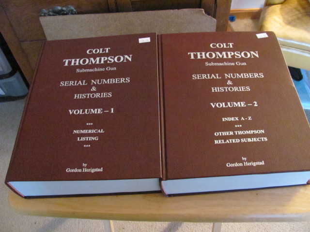 Colt Thompson Serial Numbers - Thompson Submachine Gun Message Board ...