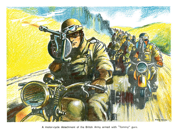 WWII - Thompson Motorcycle Platoon - Thompson Submachine Gun Message ...