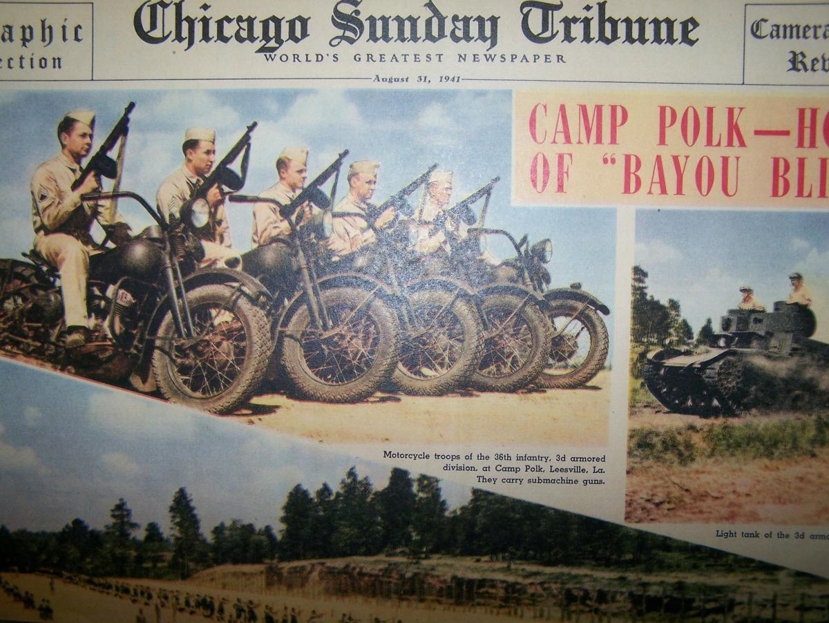WWII - Thompson Motorcycle Platoon - Thompson Submachine Gun Message ...
