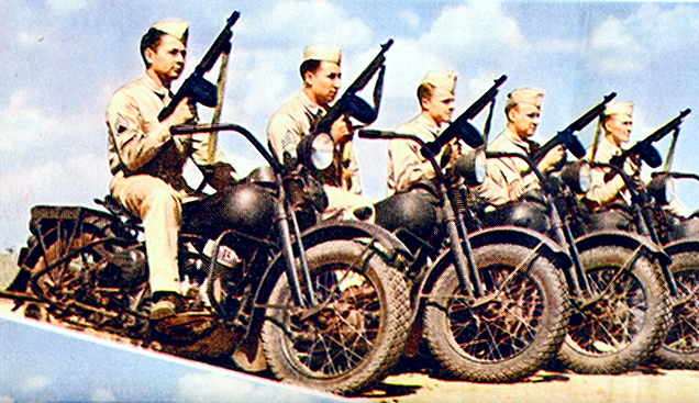 WWII - Thompson Motorcycle Platoon - Thompson Submachine Gun Message ...