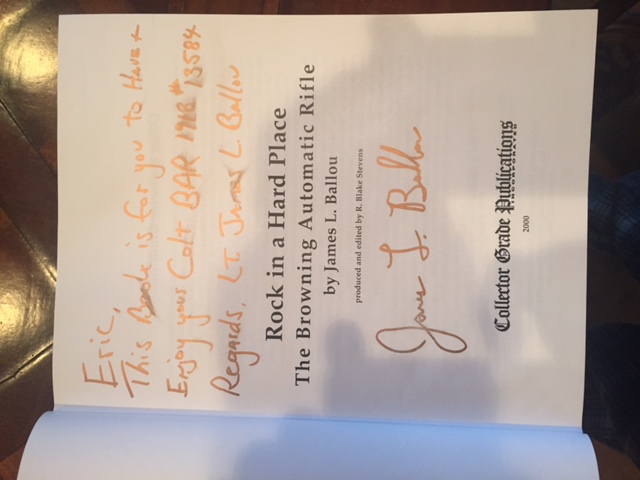 James Ballou has passed away - Browning Message Board (Full Auto Only ...