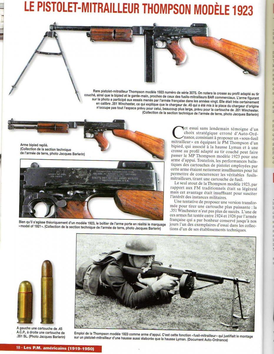About Military Model of 1923 - Thompson Submachine Gun Message Board ...