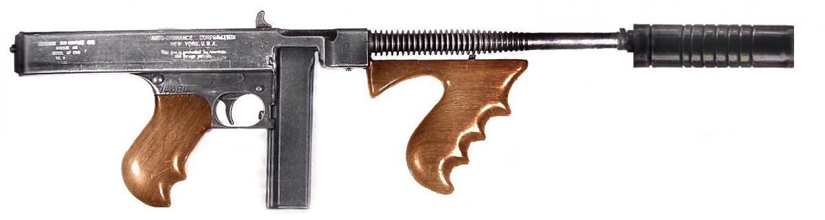 Original Thompson Gun w. Supressor ? - Thompson Submachine Gun Message ...