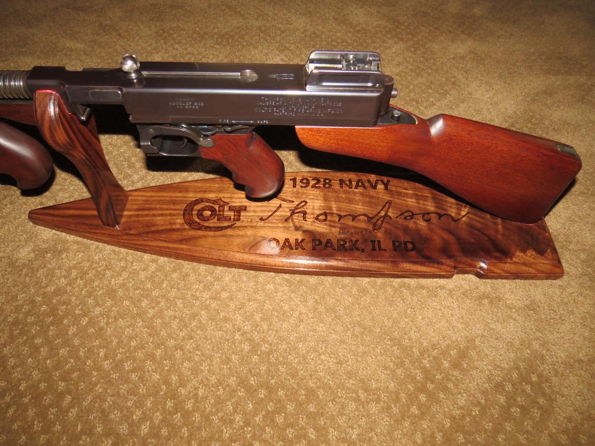 Great Display Stand Maker - Thompson Submachine Gun Message Board ...