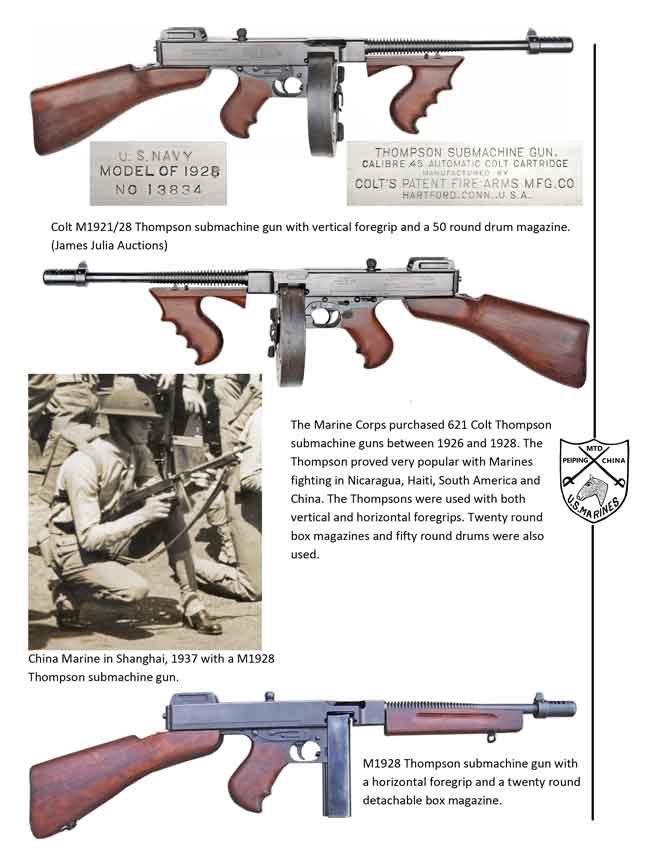 China Horse Marine Book Pages with Thompsons - Thompson Submachine Gun ...