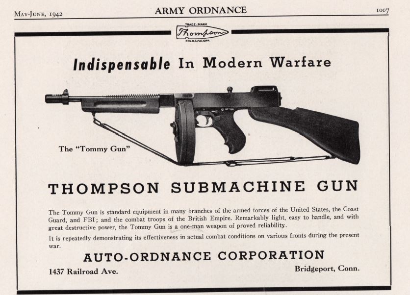 AUT-ORD-CO Advertisement Campaign in the 1920's - Thompson Submachine ...