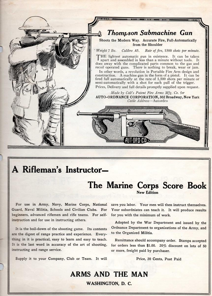 AUT-ORD-CO Advertisement Campaign in the 1920's - Thompson Submachine ...