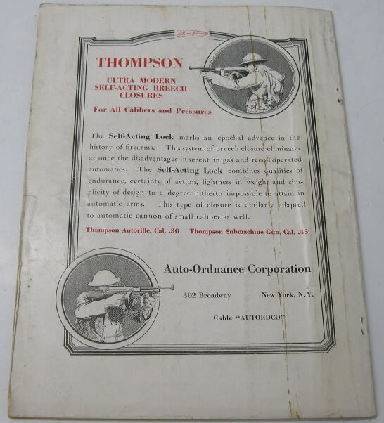 AUT-ORD-CO Advertisement Campaign in the 1920's - Thompson Submachine ...