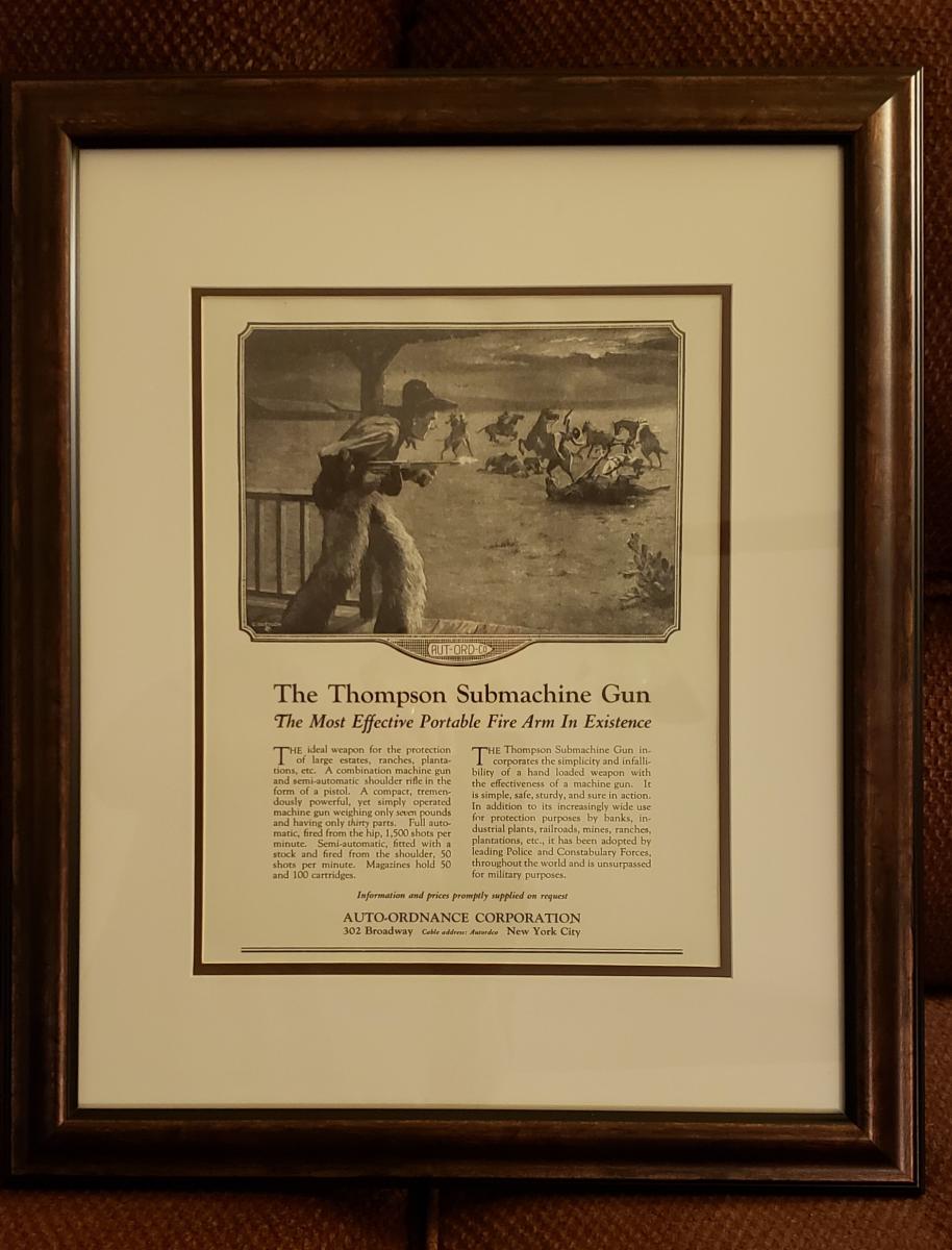 WTB - SOF Poster of Cowboy fighting of Bandits - Thompson Submachine ...