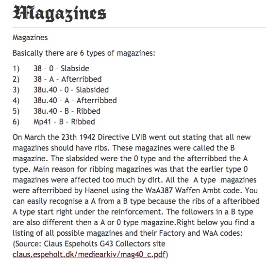 MP-40 Slab Side Magazine - The MP38-40 - 43/44 Message Board ...