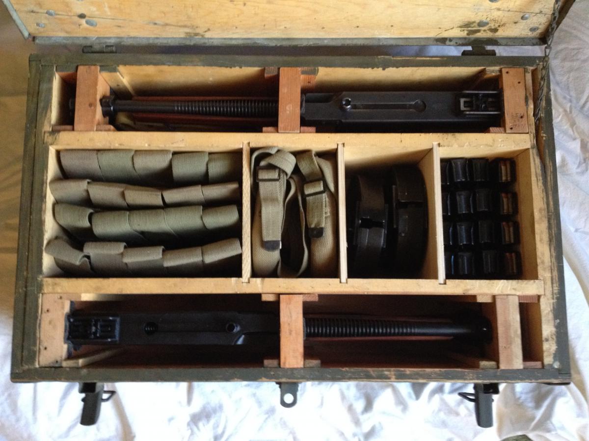 USMC transit chest with contents pics - Thompson Submachine Gun Message ...