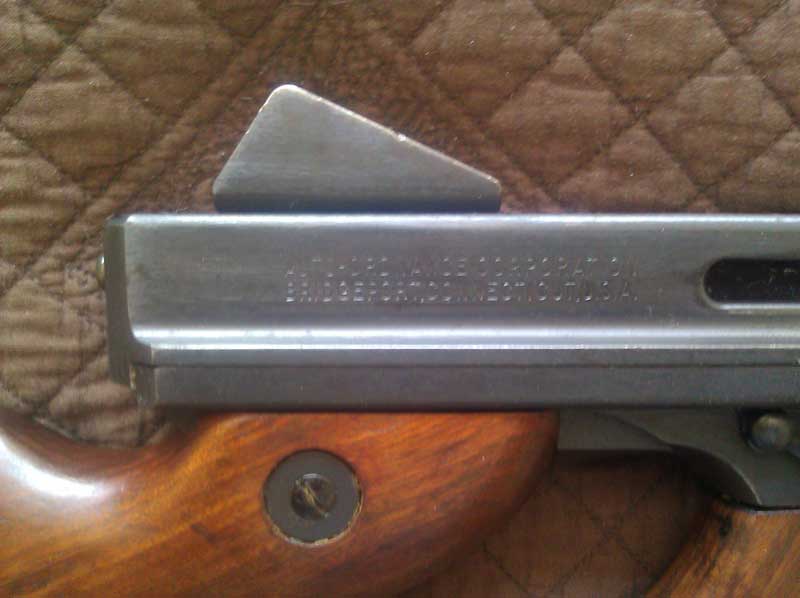 M1A1 Markings And Serial Numbers - Thompson Submachine Gun Message ...