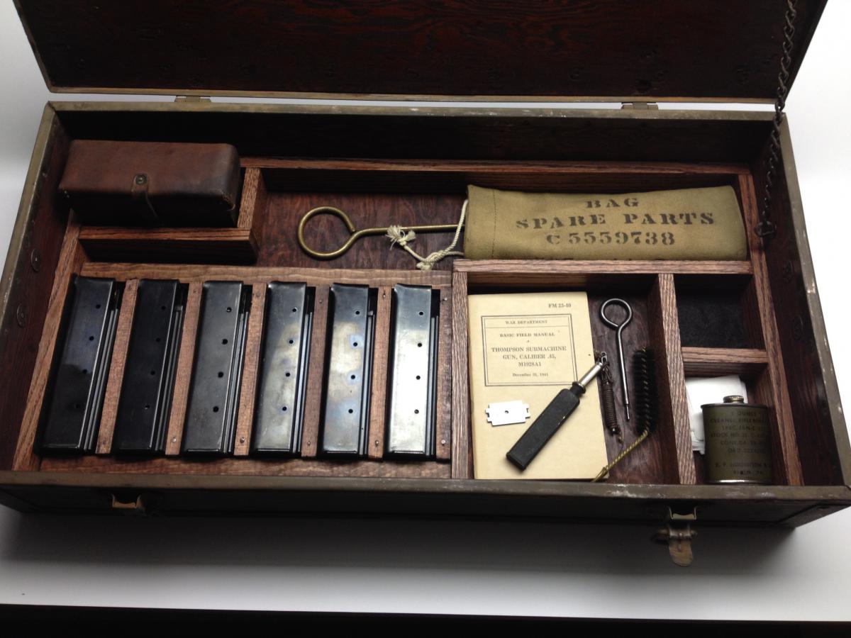 My WWII Thompson M1928A1 Transit Chest Creation - Thompson Submachine ...