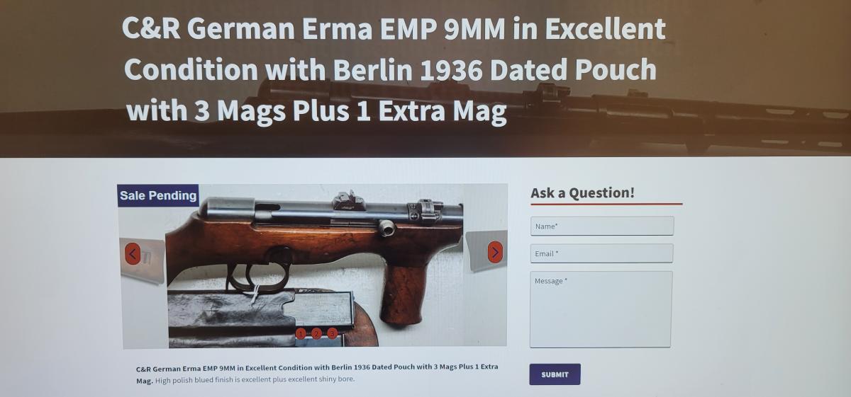 Erma EMP - Class III Forum - MachineGunBoards.com Forums