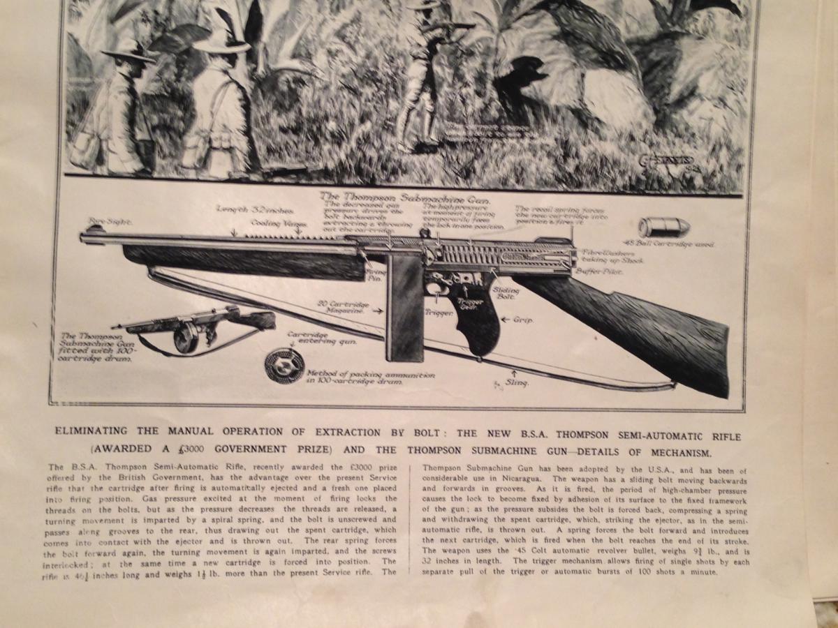 BSA THOMPSON SEMI AUTO? - Thompson Submachine Gun Message Board ...
