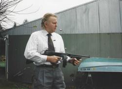 Gordon Herigstad on the trigger, from the hip! - Thompson Submachine ...