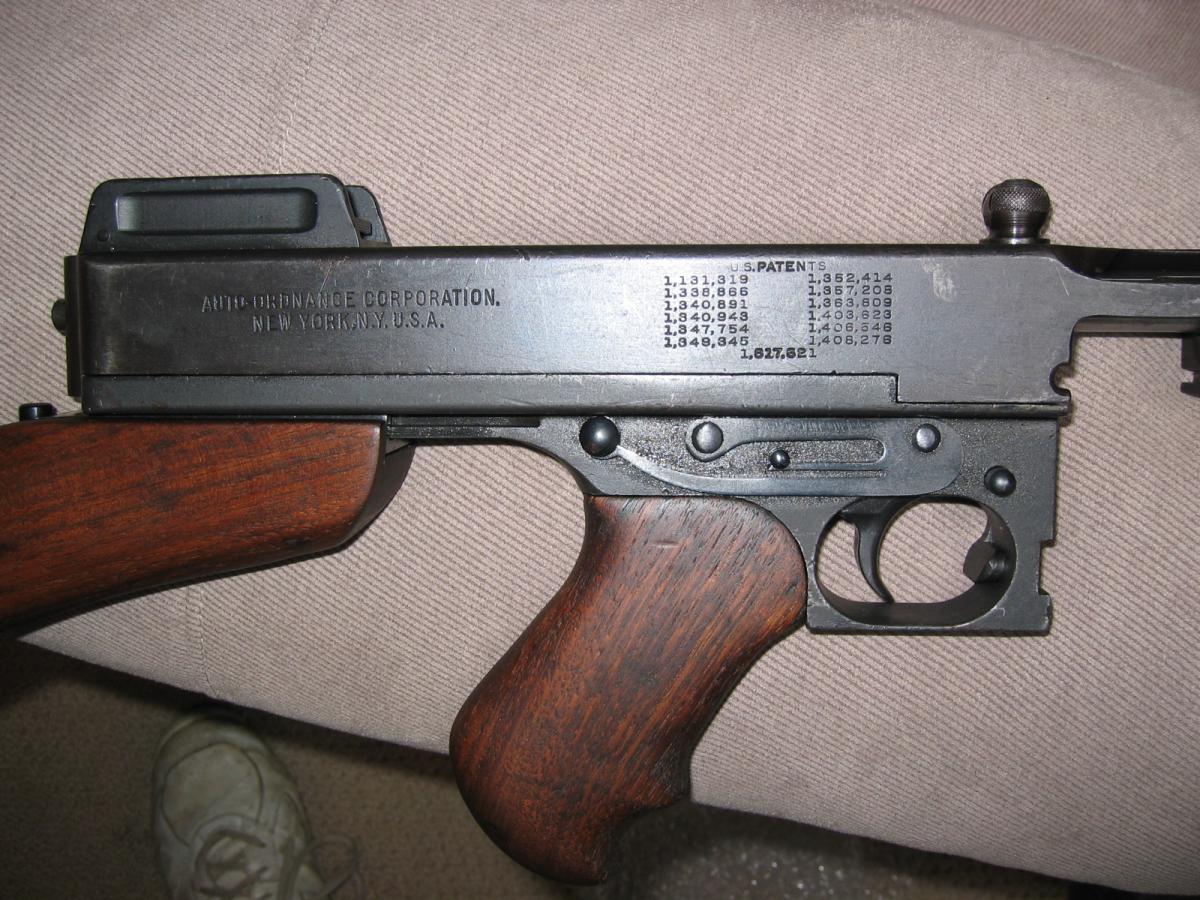 1928 Thompson with British Markings - Thompson Submachine Gun Message ...