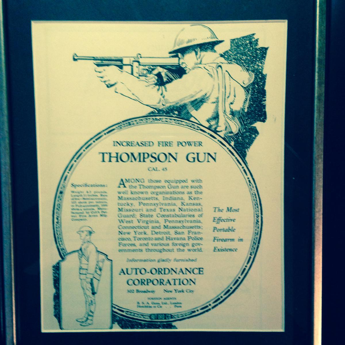 AUT-ORD-CO Advertisement Campaign in the 1920's - Thompson Submachine ...