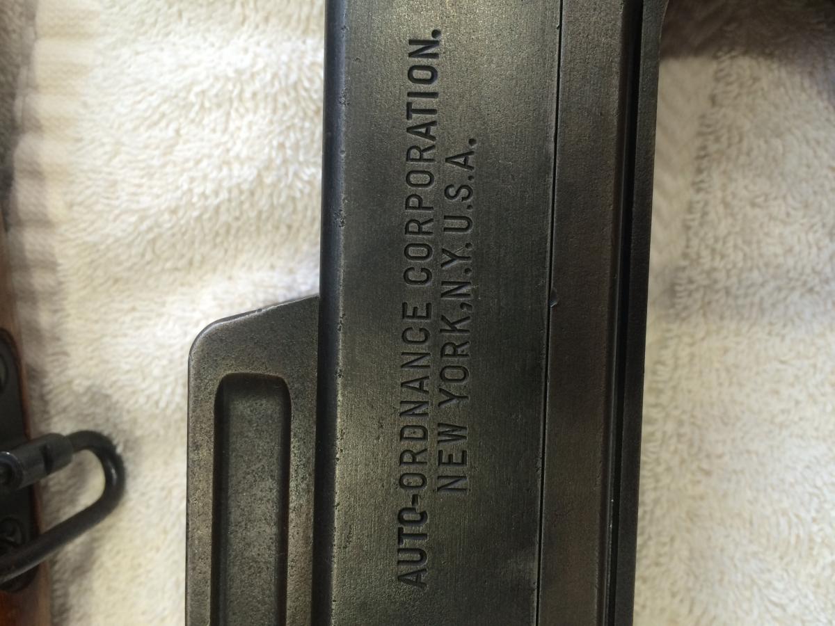 1928 Thompson with British Markings - Thompson Submachine Gun Message ...