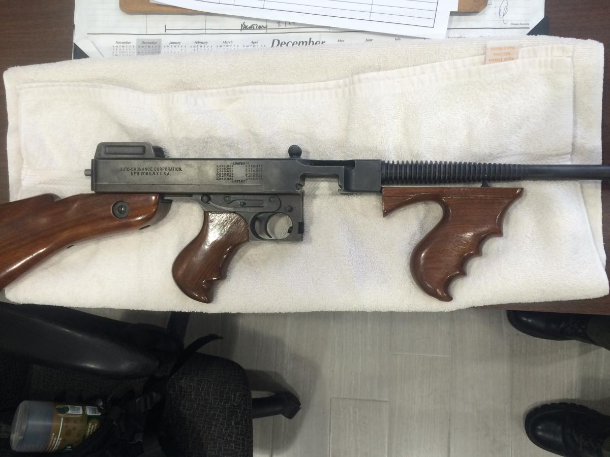 1928 Thompson with British Markings - Thompson Submachine Gun Message ...