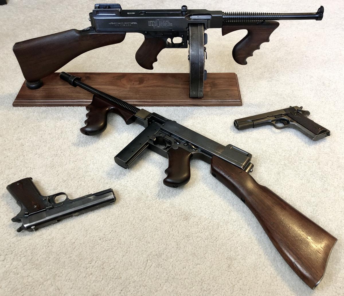 My Colt Thompson and my dad's Colt Thompson - Thompson Submachine Gun ...