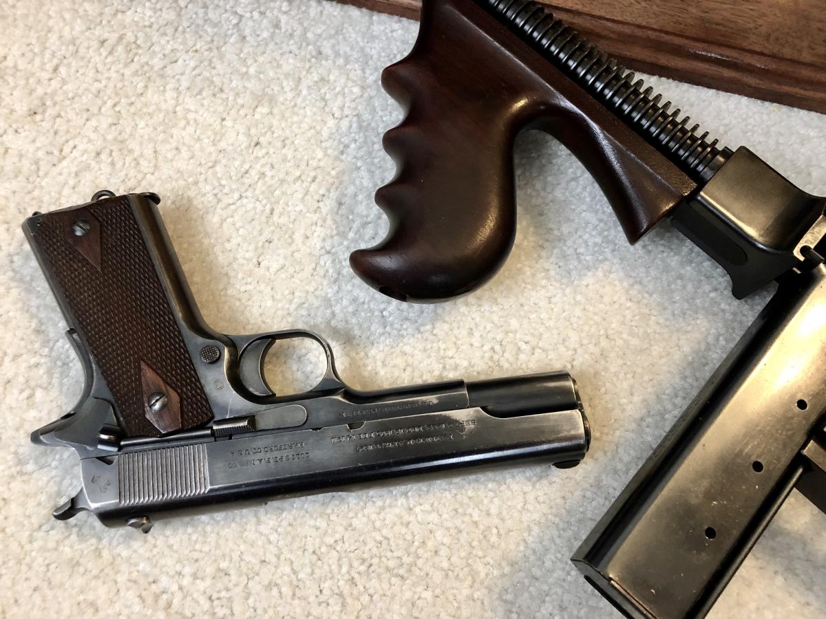 My Colt Thompson and my dad's Colt Thompson - Thompson Submachine Gun ...