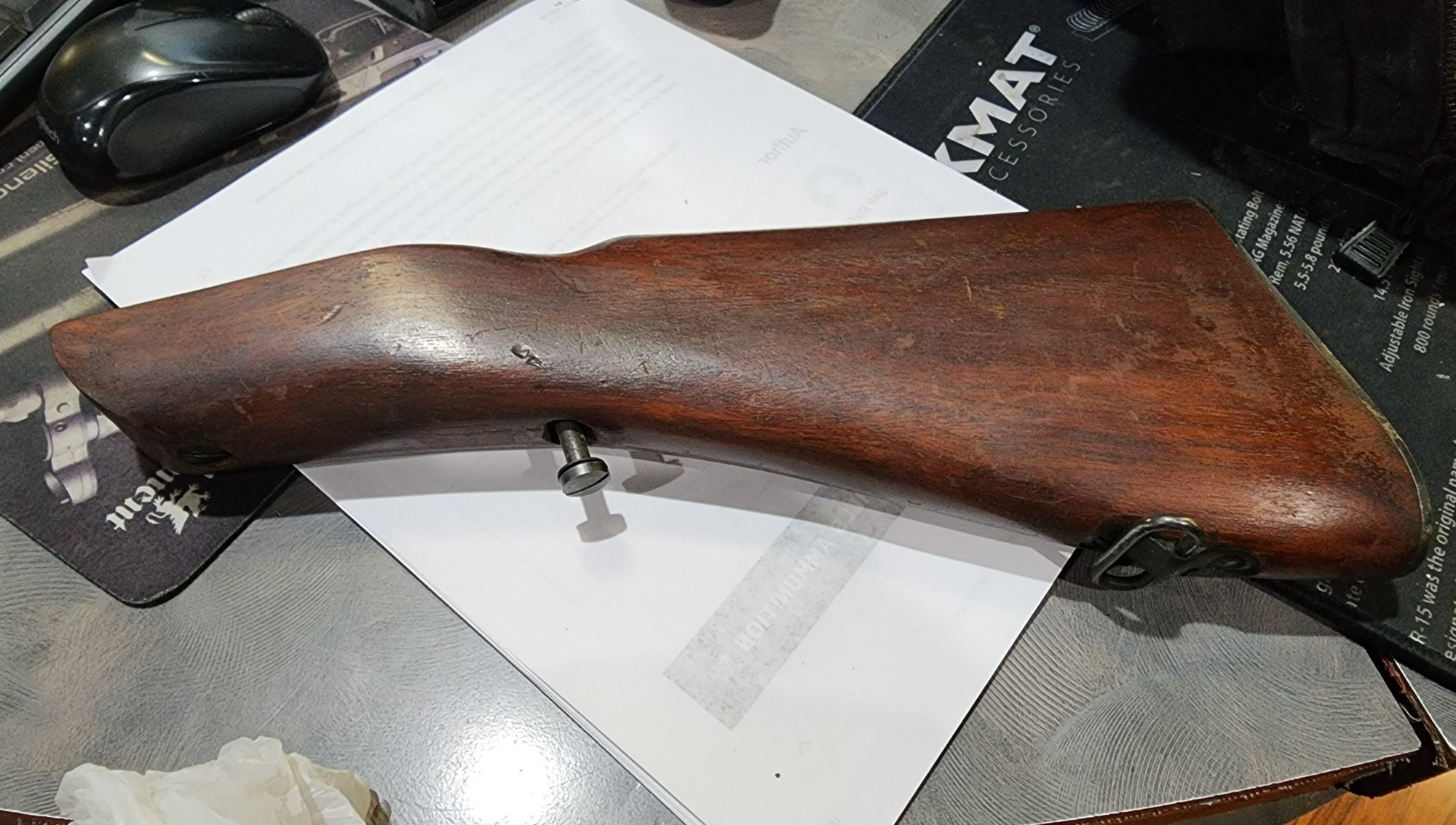 TSMG Model 1928 buttstock and butt plates. - Thompson Submachine Gun ...