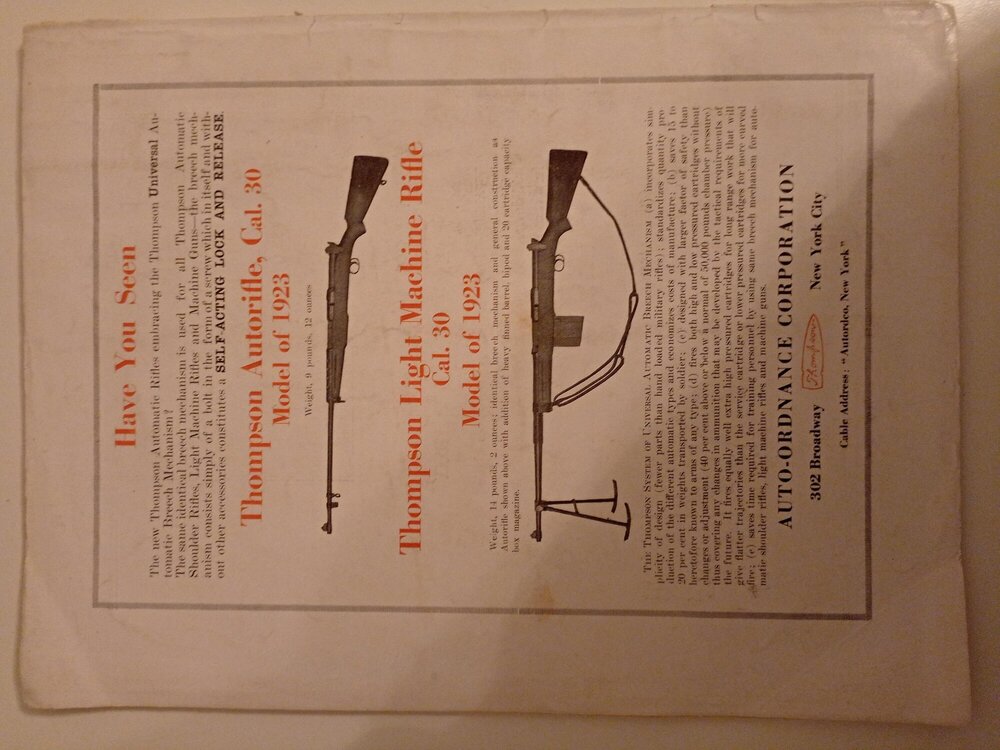 John T Thompson’s autograph - Thompson Submachine Gun Message Board ...