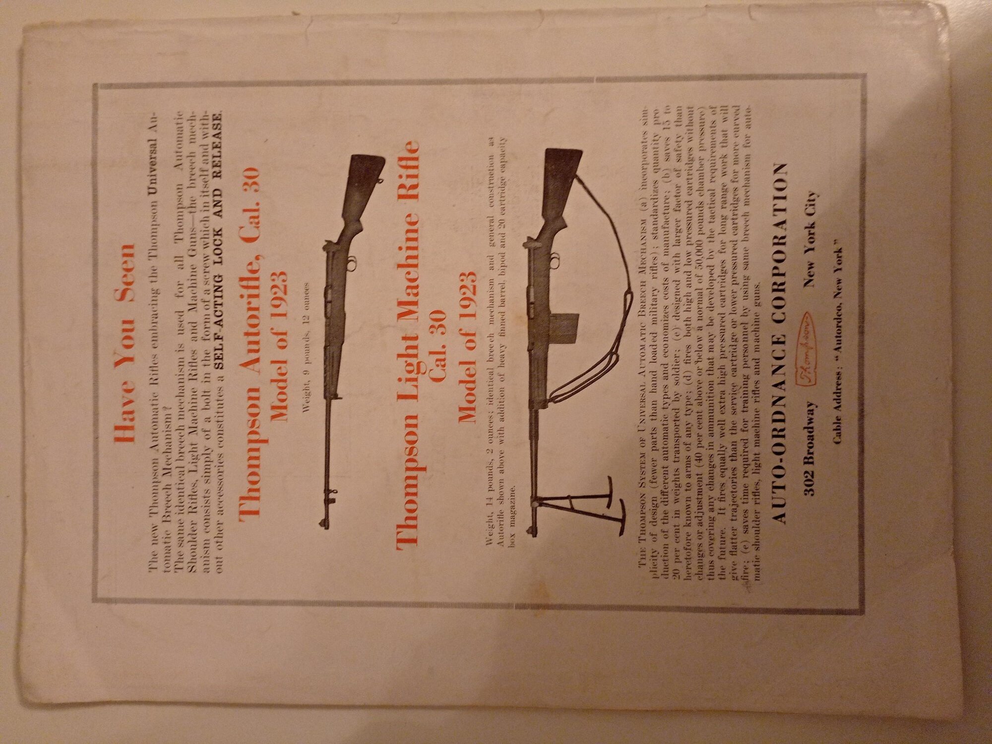 John T Thompson’s autograph - Thompson Submachine Gun Message Board ...