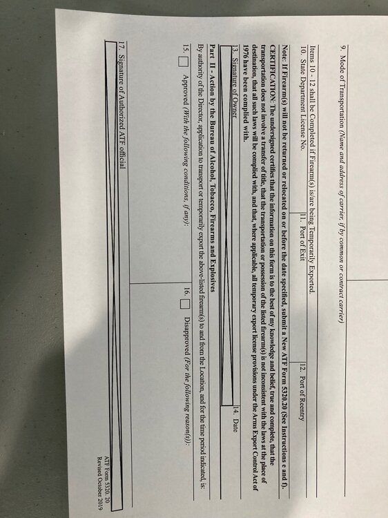 Question 5320.20 Form on ATF website has crossed out signatures ...