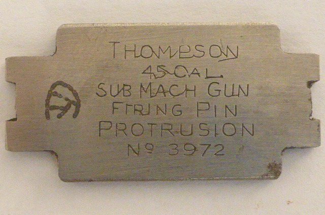 Thompson firing pin protrusion gauge - Thompson Submachine Gun Message ...