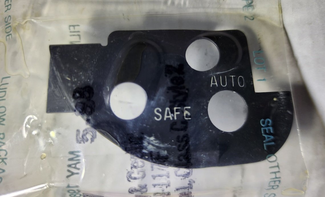 COLT M231 FULL AUTO PORT FIRING PLATE - NOS - Class III Forum ...