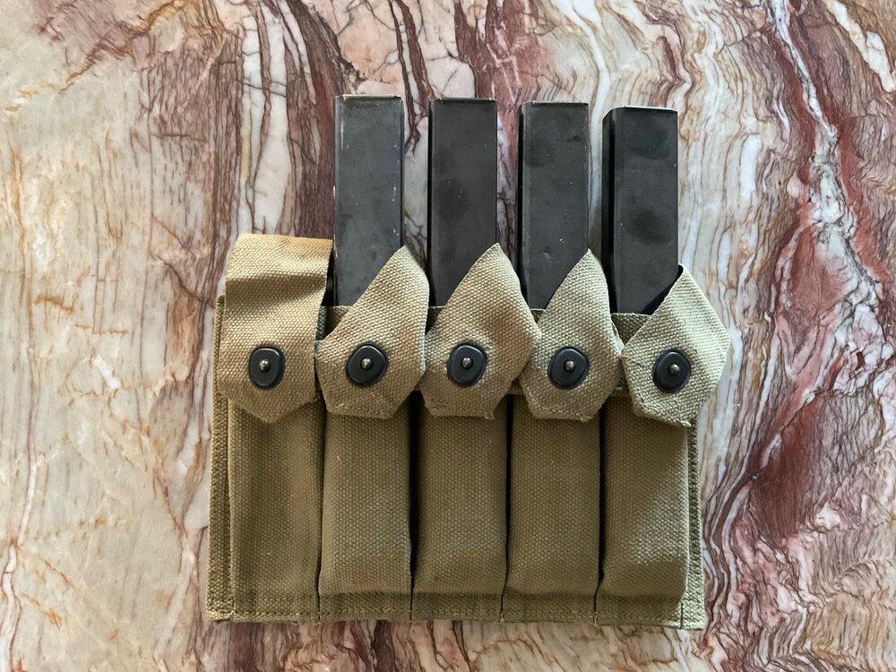 Using Thompson 5-mag pouch for M3 mags during WWII? - The U.S. M3-M3A1 ...