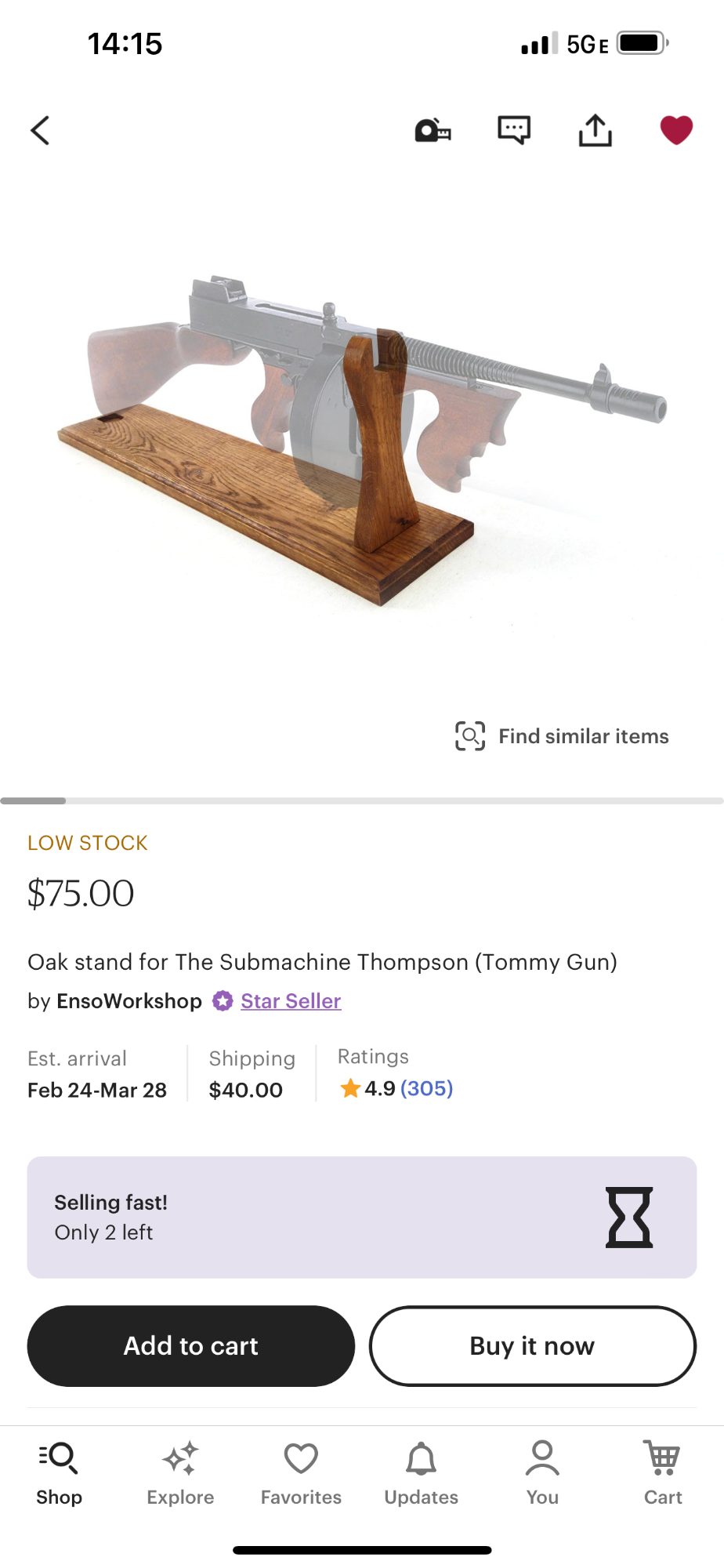 Thompson 1928 Display Stand - Thompson Submachine Gun Message Board ...