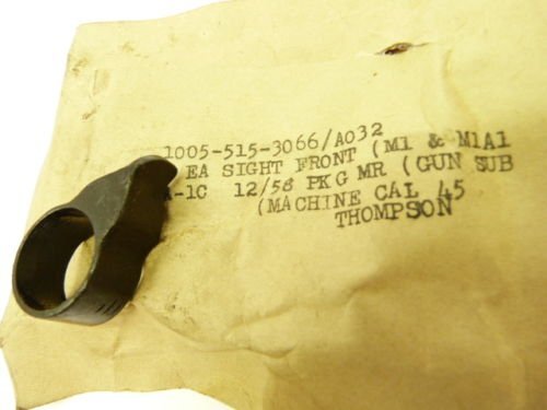 Thompson Submachine Gun Front Sight Manufacturer Identification ...
