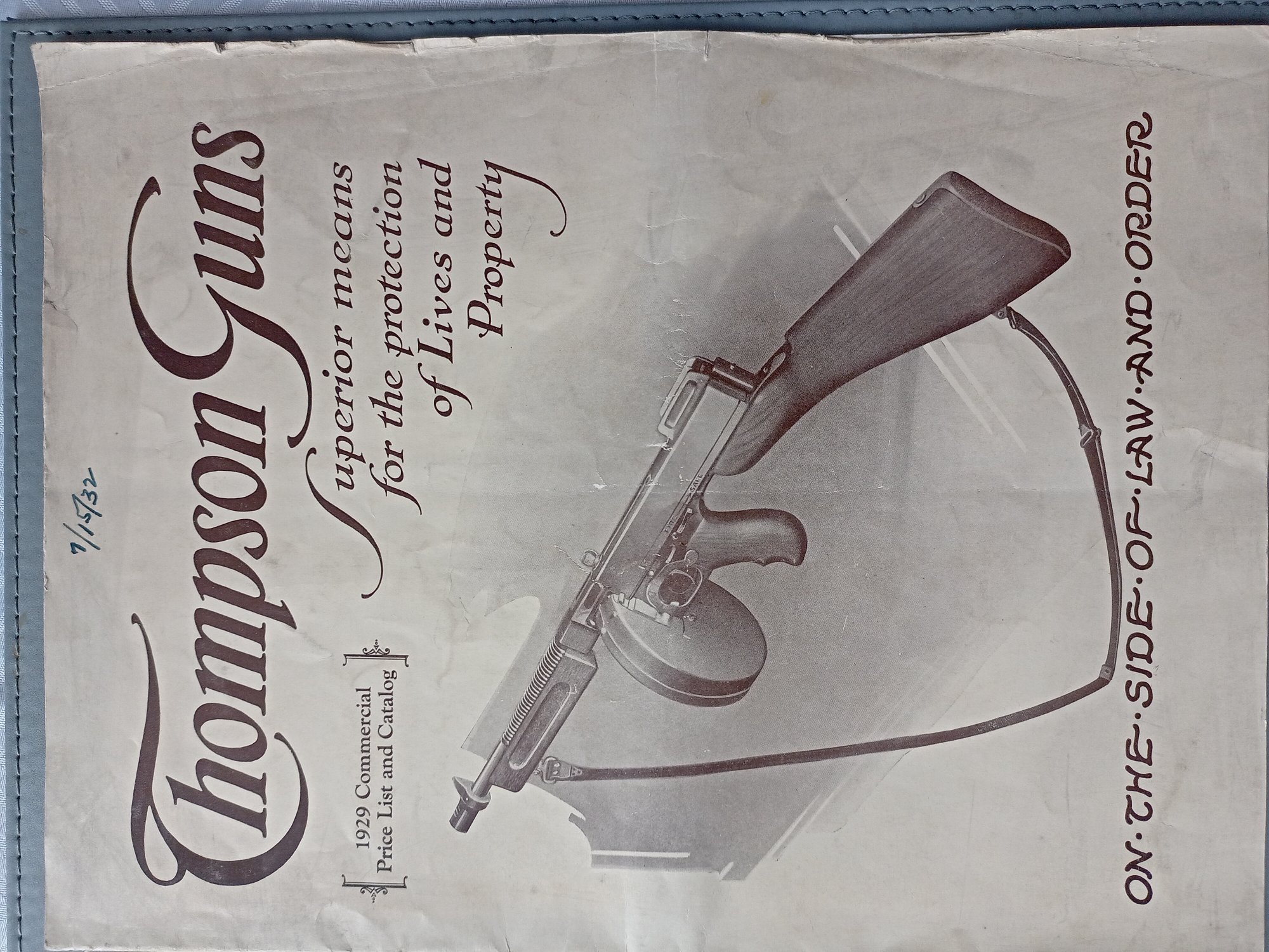 Looking for Thompson Advertisement - Thompson Submachine Gun Message ...