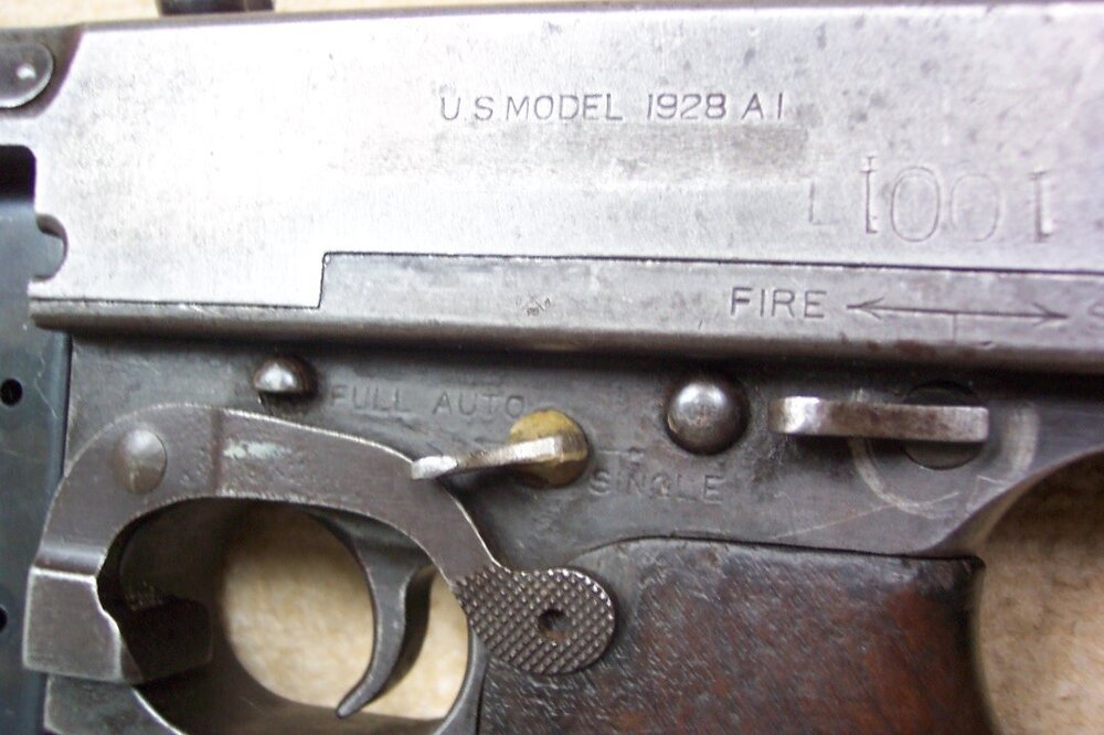 1928 Bridgeport with shaved blish lock. - Thompson Submachine Gun ...