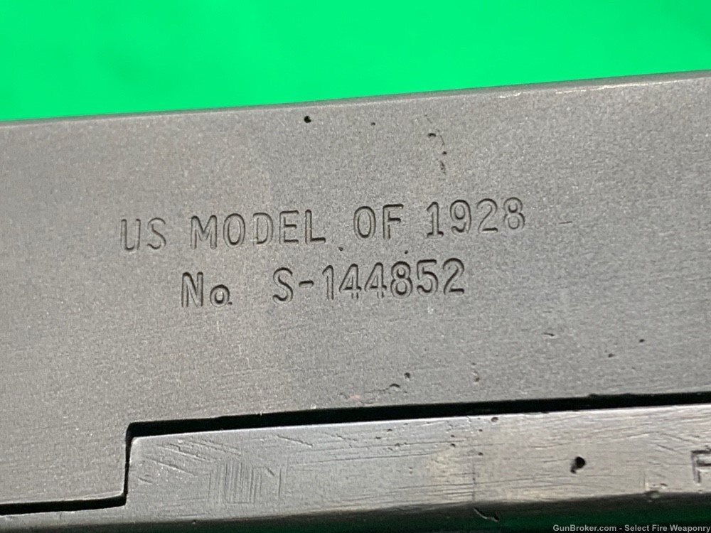 1928 Bridgeport with shaved blish lock. - Thompson Submachine Gun ...