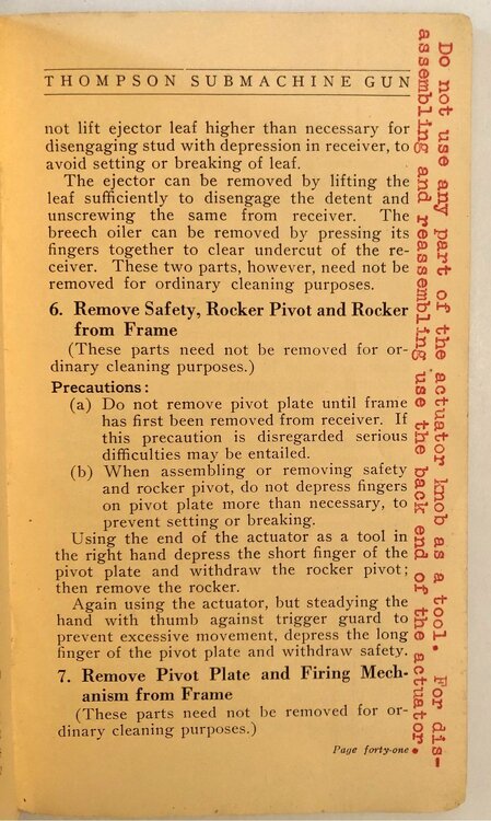 Interesting Thompson USMC Document - Thompson Submachine Gun Message ...