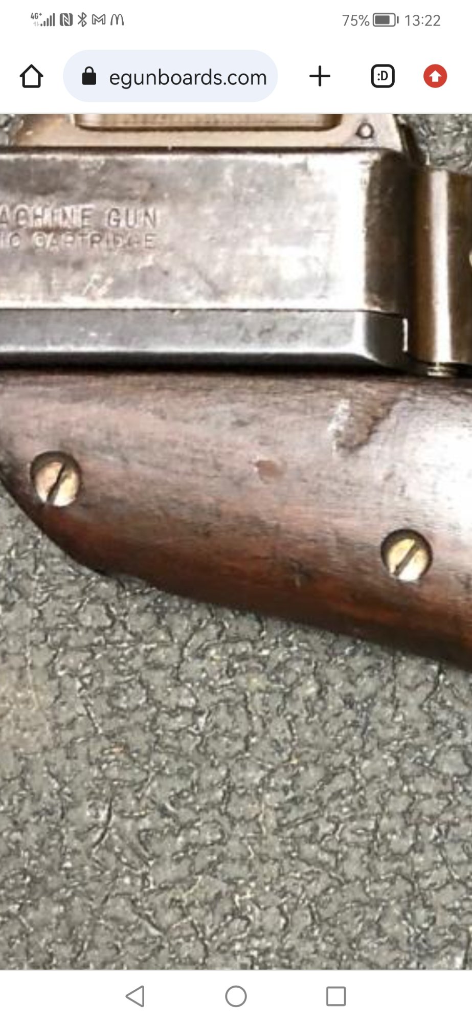 Original ex British Thompson 1928a1 M1 forend? Update: and buttstock ...