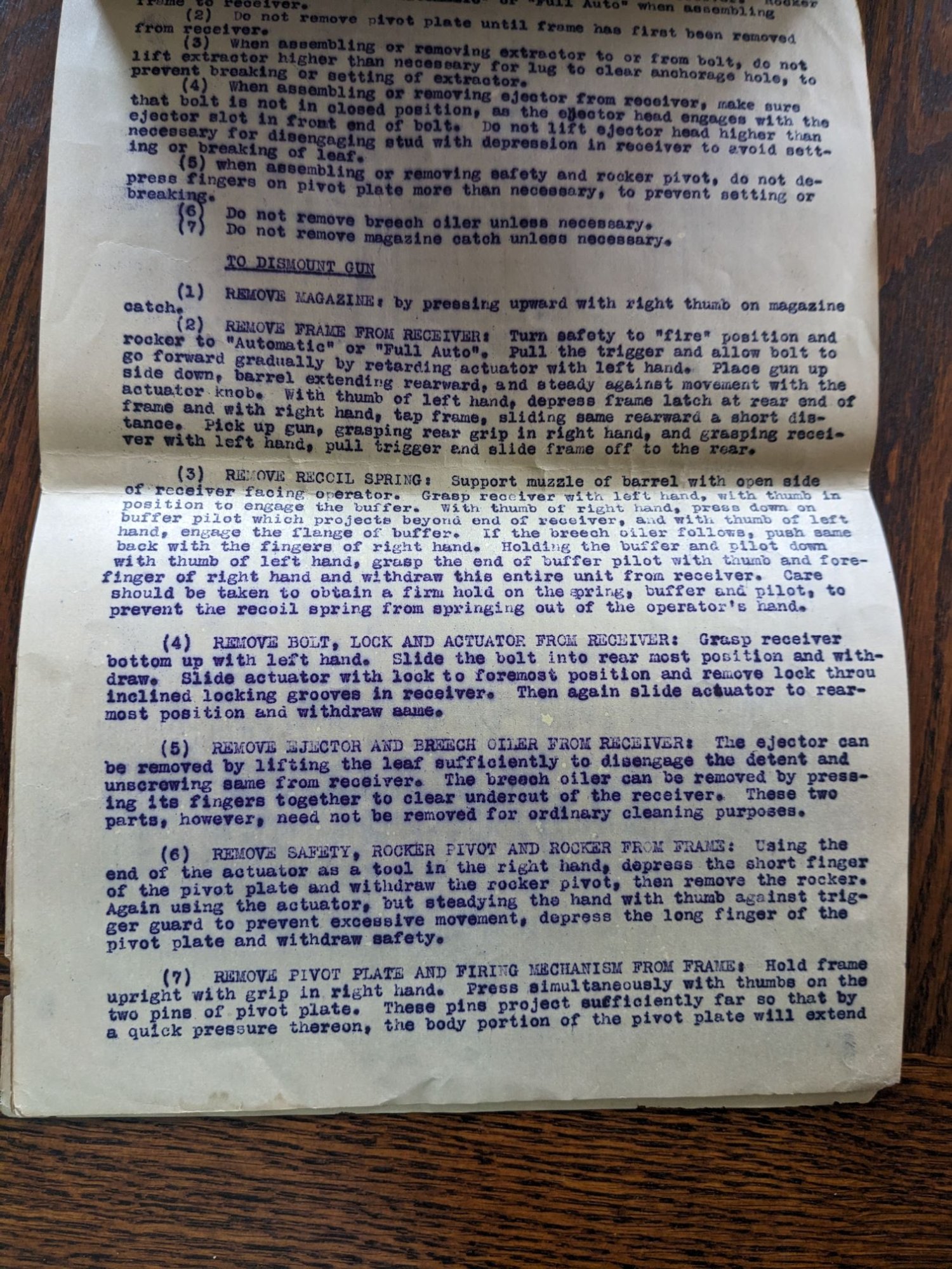 Interesting Thompson USMC Document - Thompson Submachine Gun Message ...