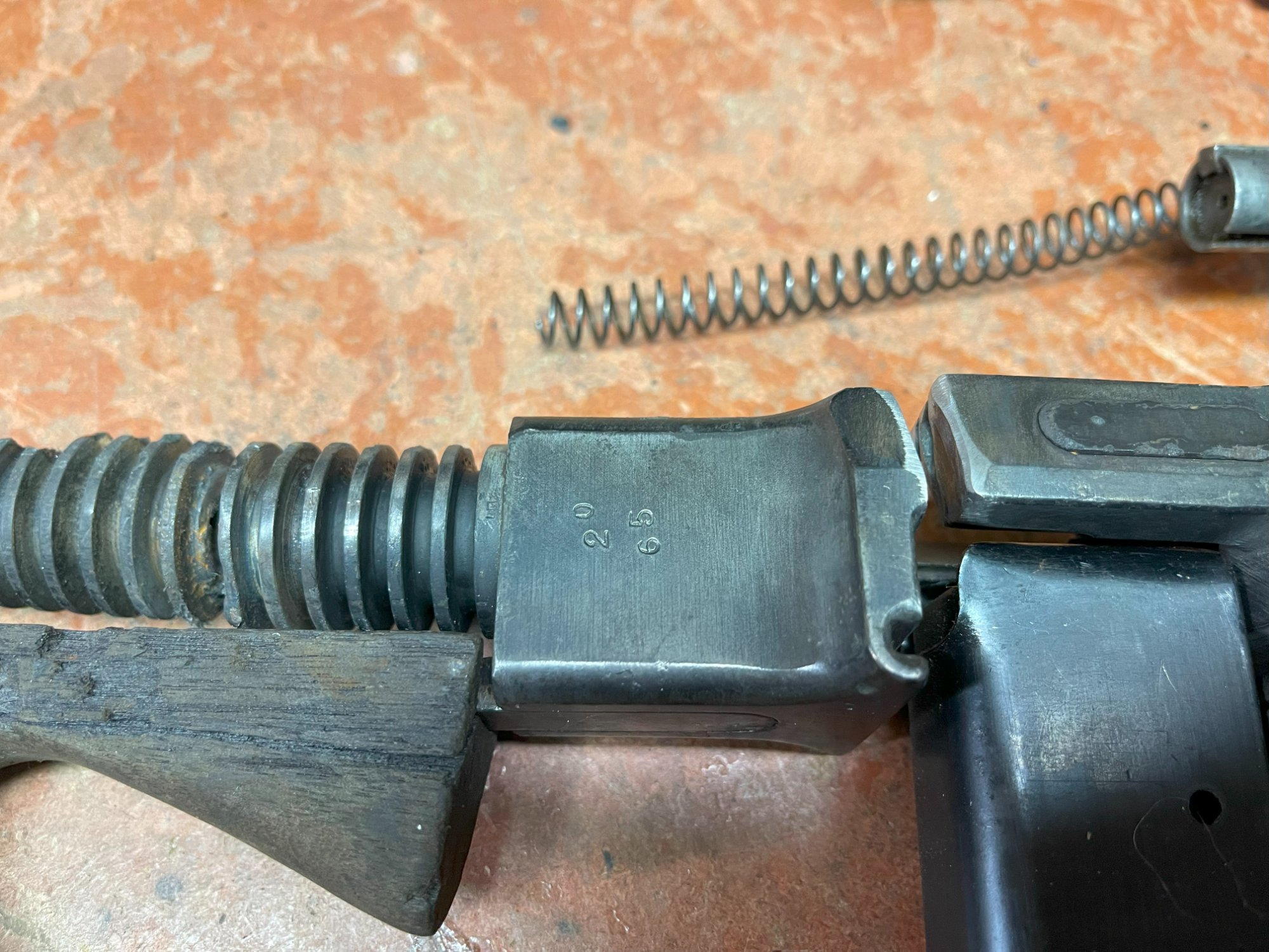 British M1928 Parts Kit w/ Odd Markings - Thompson Submachine Gun ...