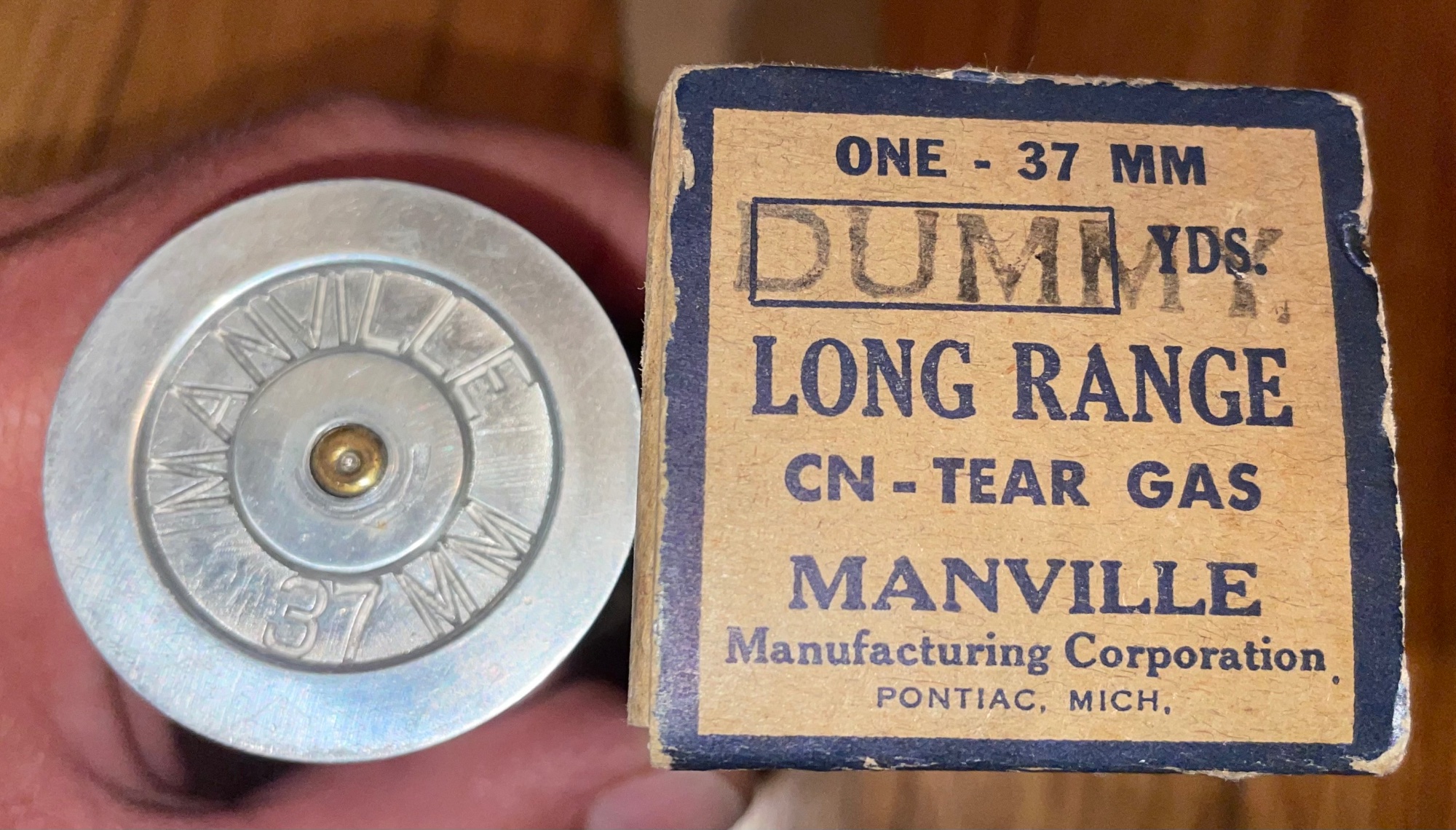 Manville 37mm Gas Shell - Tear Gas Guns and Other Specialized Law ...