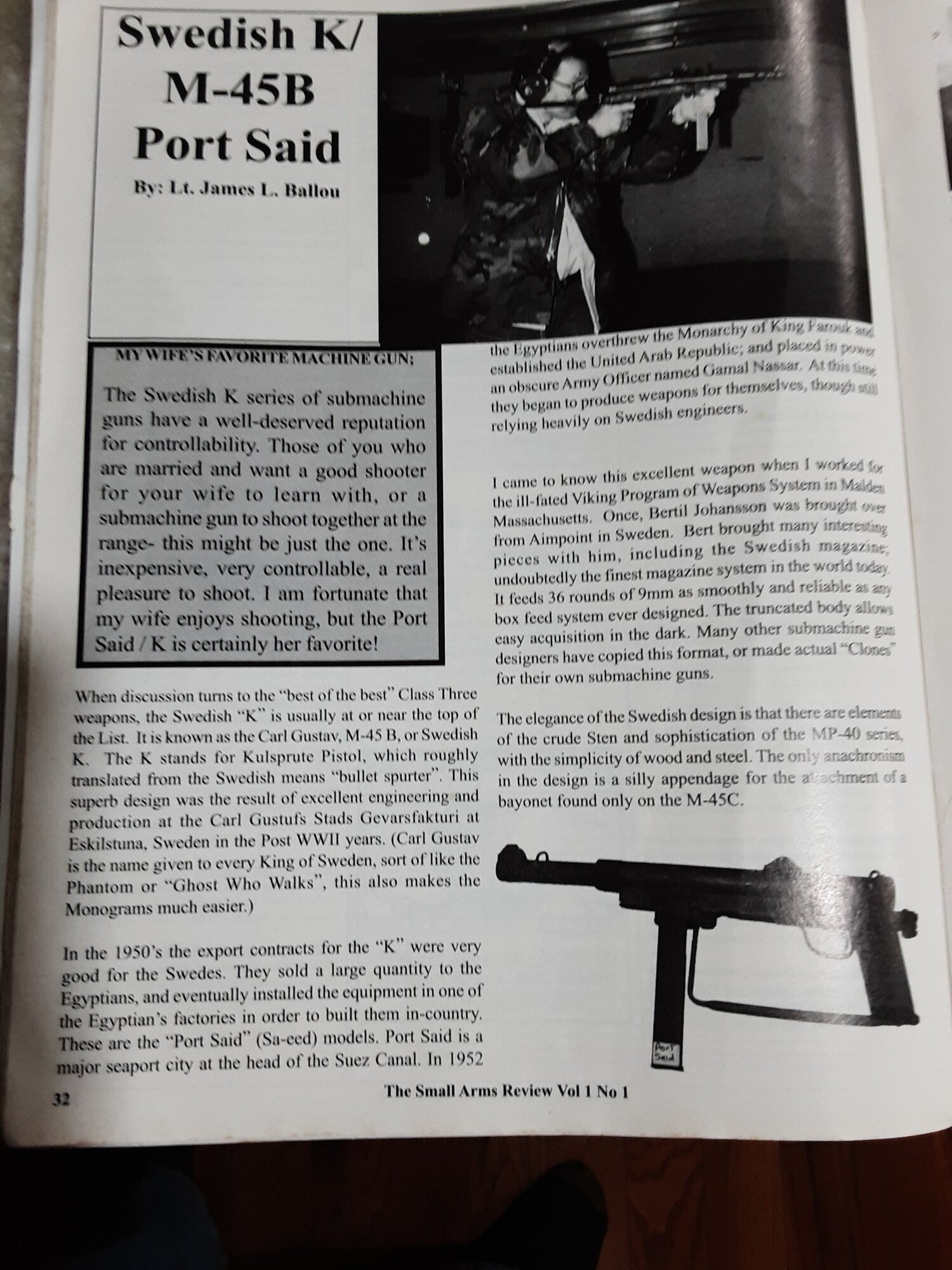 Port Said article - Swedish and Finnish Submachine Guns, S&W 76 and ...